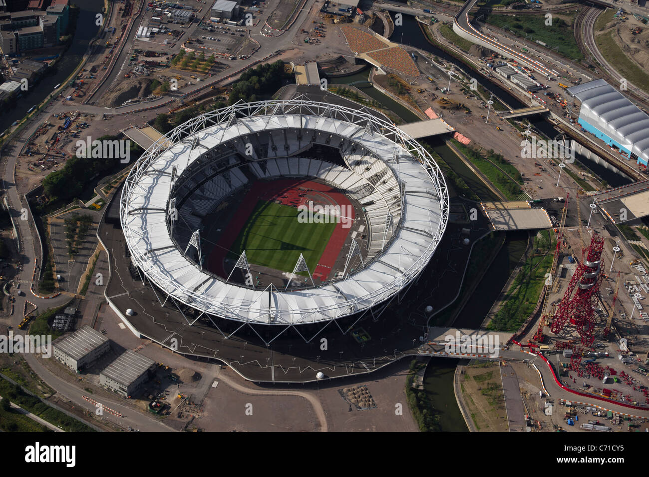 London olympic stadium aerial hi-res stock photography and images - Alamy