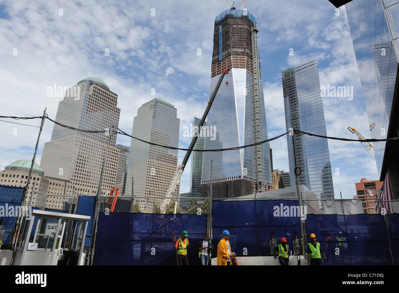 The World Trade Center construction site as it looked on Sept. 8, 2011 ...
