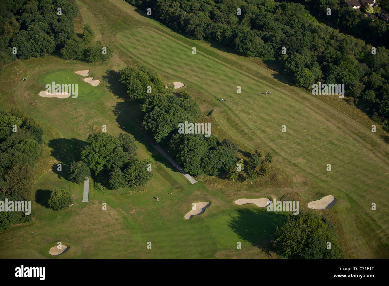 Golf course from the air Stock Photo - Alamy