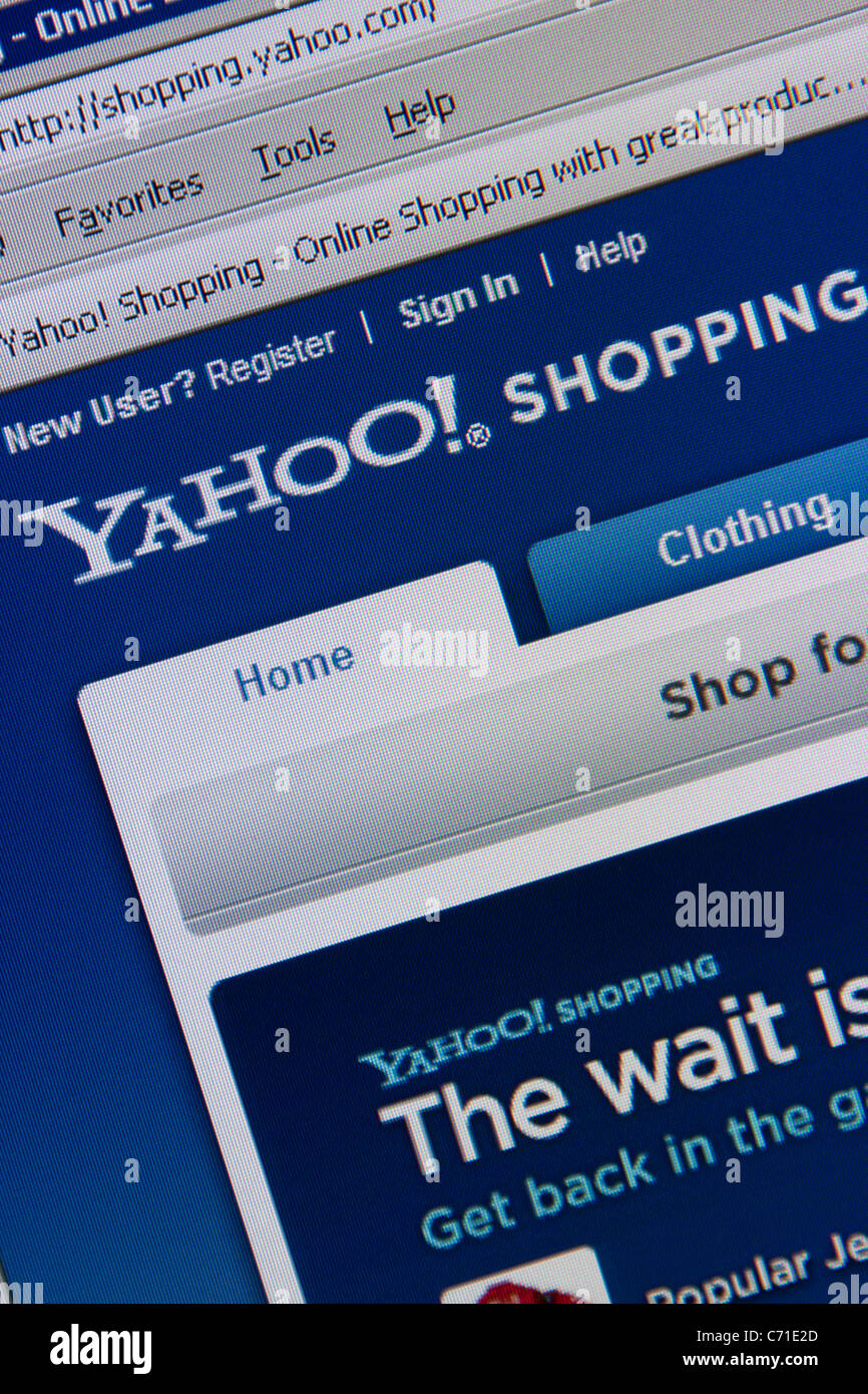 Yahoo online shopping hi-res stock photography and images - Alamy