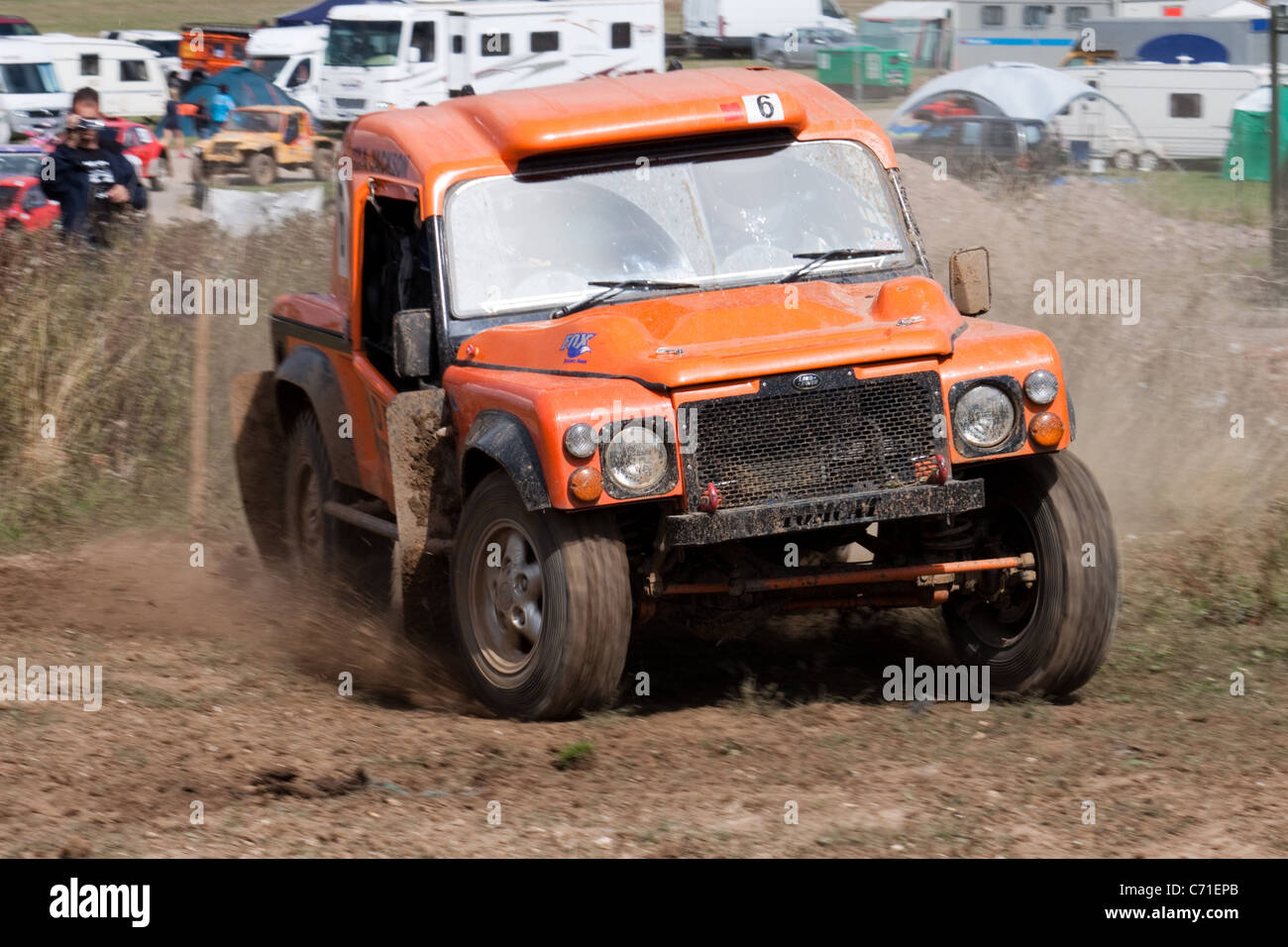 Land Rover racing Stock Photo - Alamy