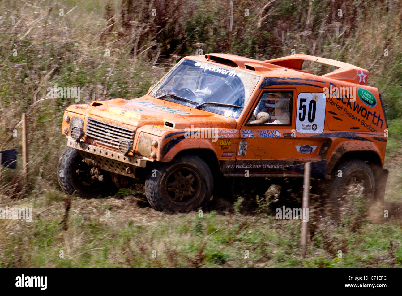 Land Rover racing Stock Photo - Alamy
