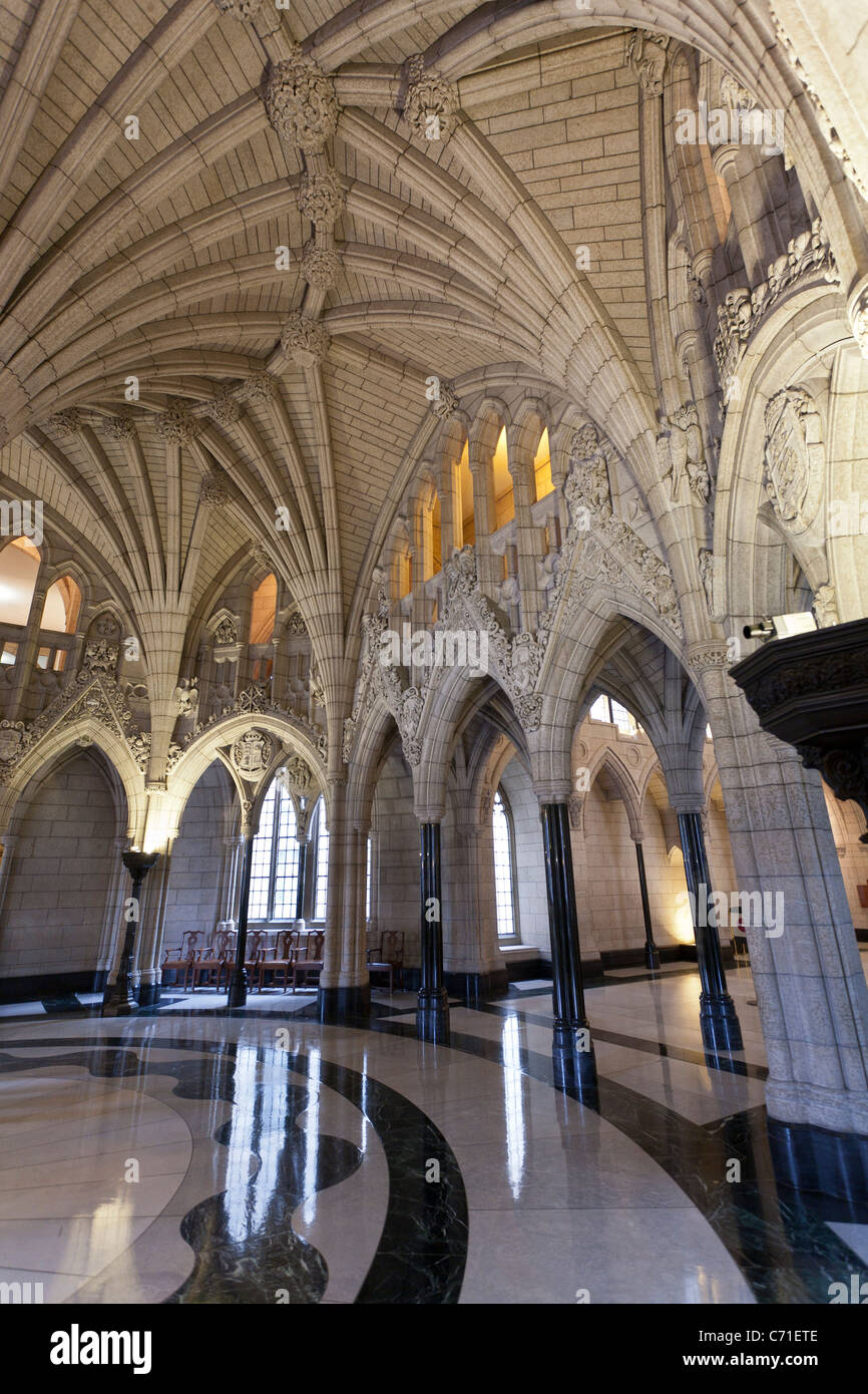 Parliamentary Rotunda columns, ceiling and marble floor.. Intricate ...