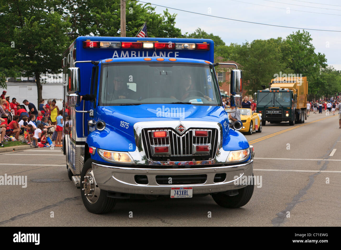 Ambulance in parade Stock Photo - Alamy