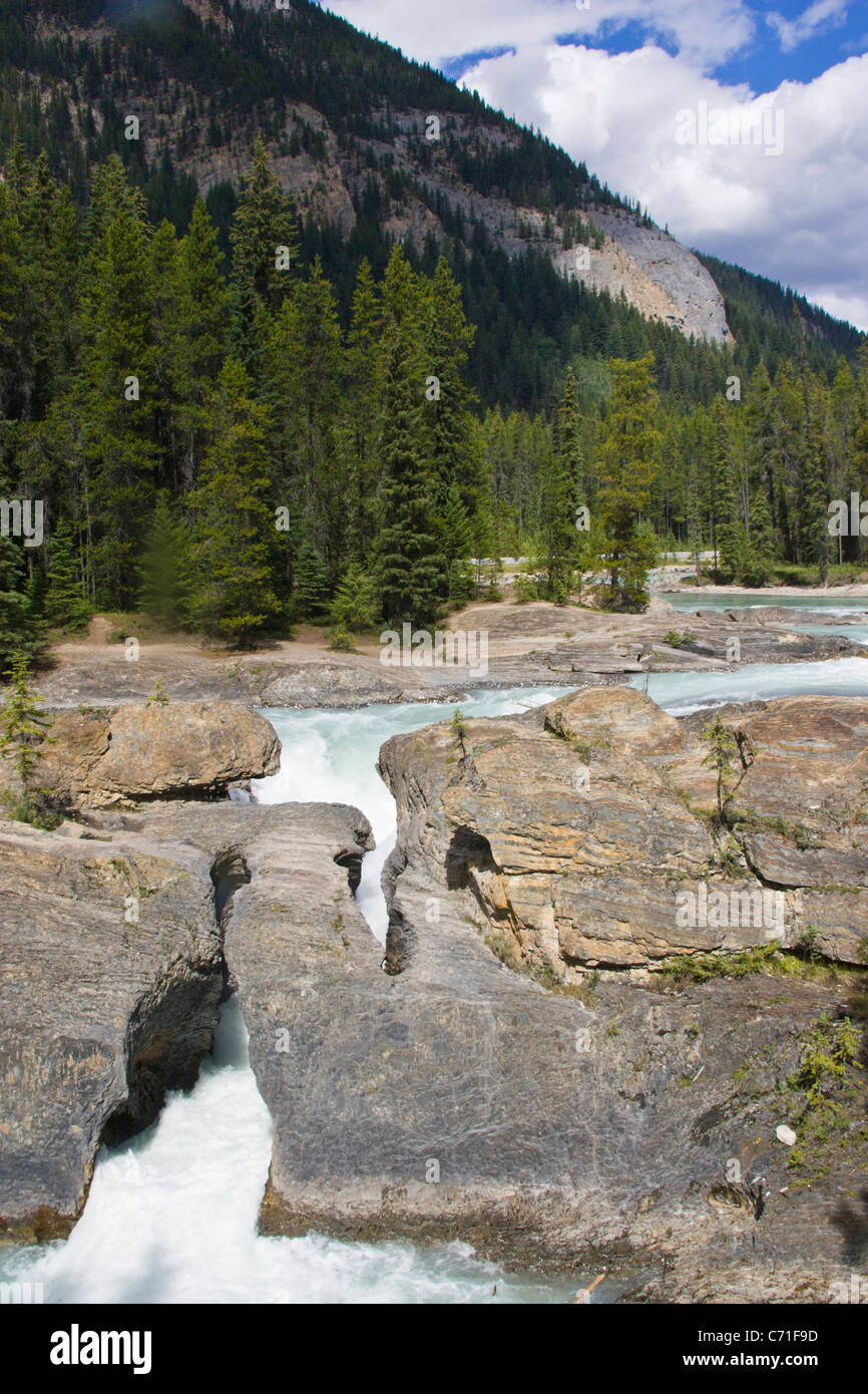 Natural Bridge is an natural rock formation that spans the flow of the ...