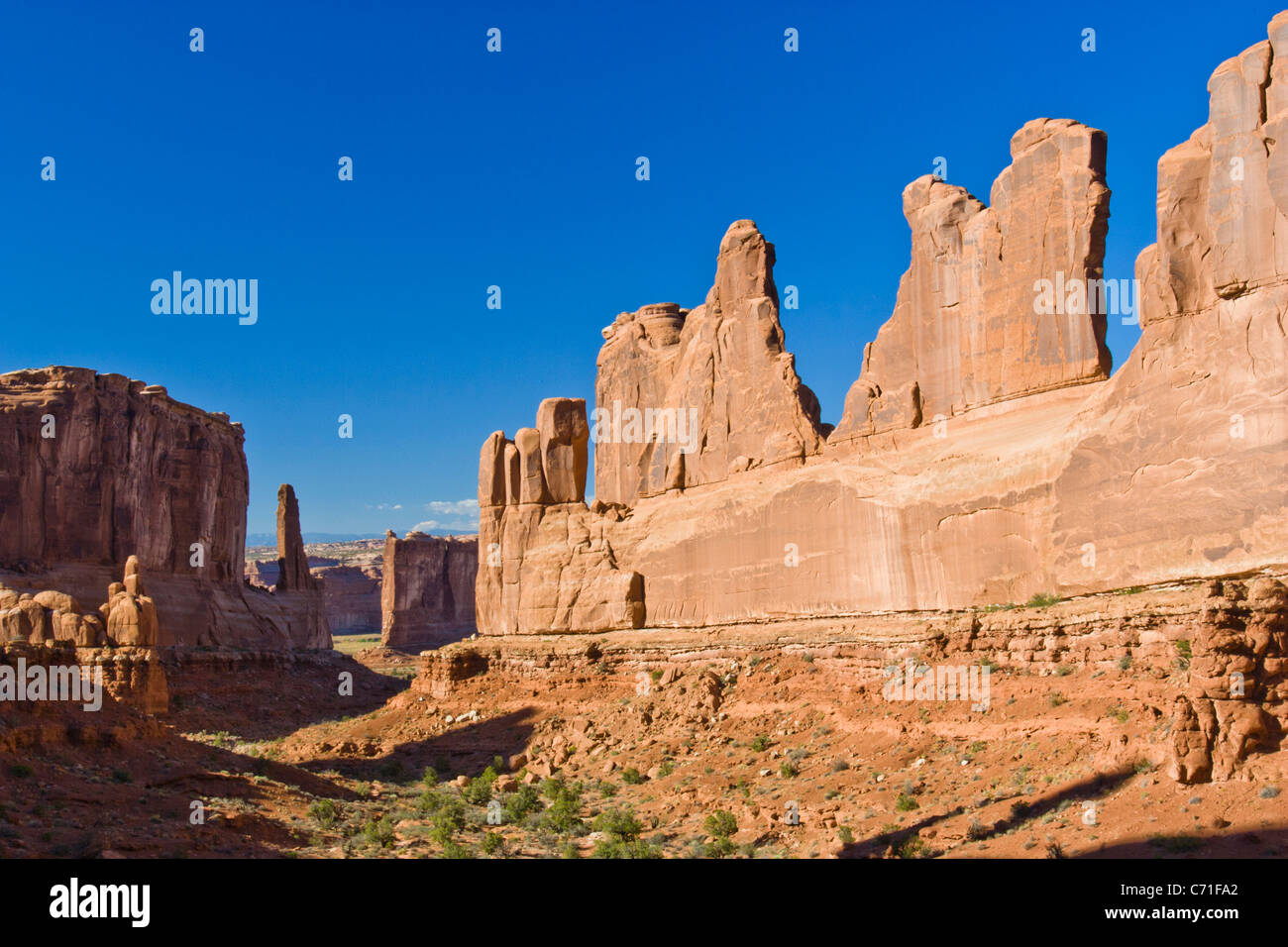 Park Avenue Formations in Arches National Park in Utah Stock Photo - Alamy