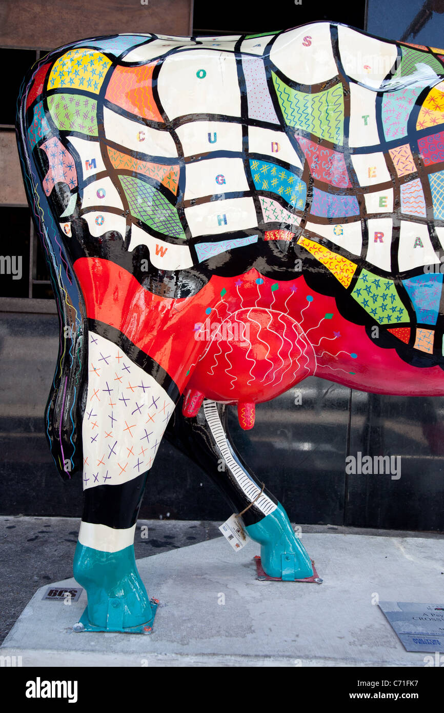 Austin Art Cow Parade - Austin, Texas 2011 Stock Photo - Alamy
