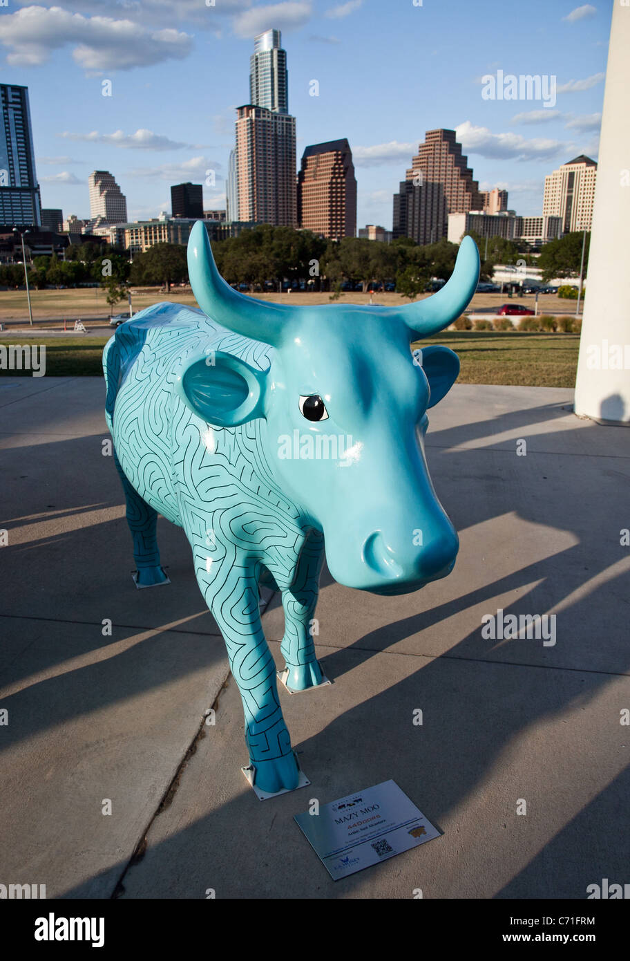 Austin Art Cow Parade - Austin, Texas 2011 Stock Photo - Alamy