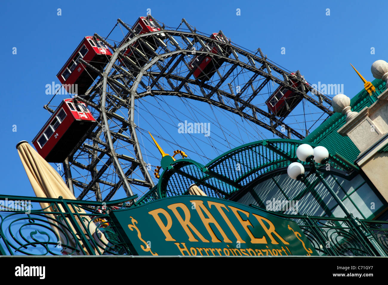 Viennese amusement park hi-res stock photography and images - Alamy