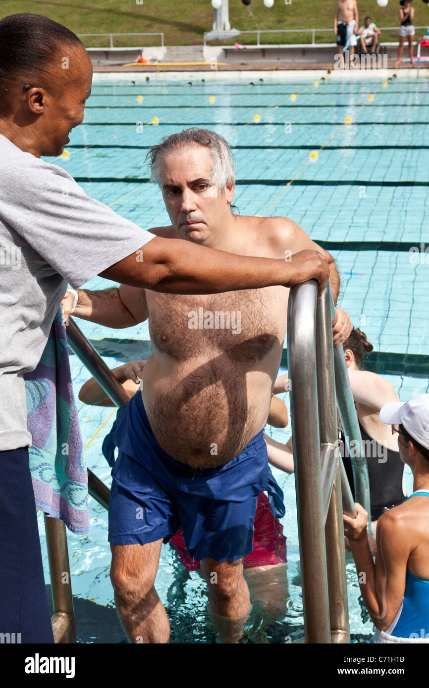 Acquired brain injury patients with disabilities participate in an ...