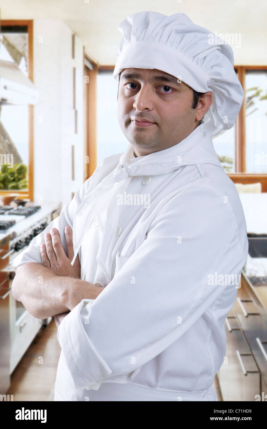 Portrait of a chef Stock Photo - Alamy
