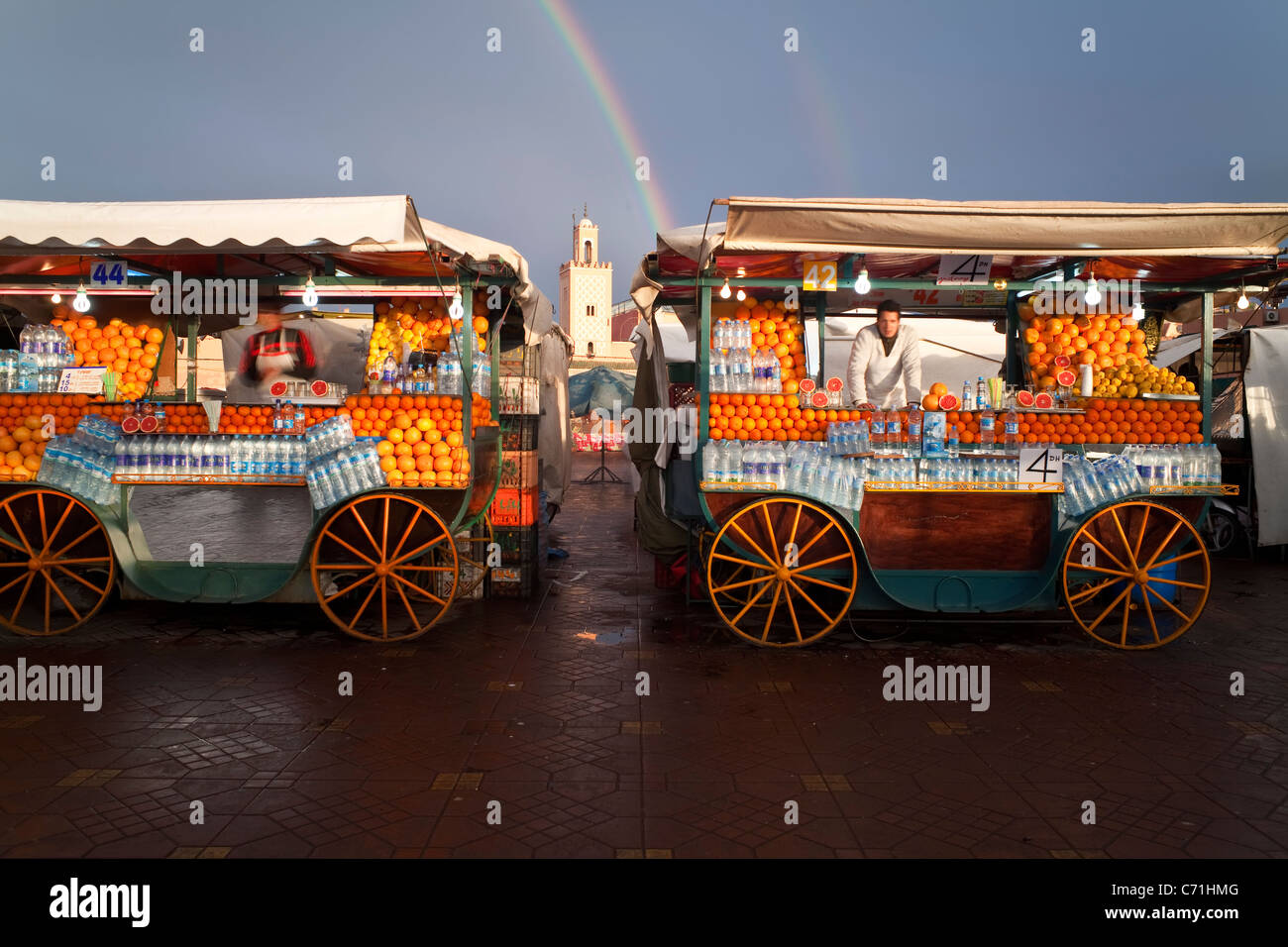 Djemaa el-Fna, Marrakech (Marrakesh), Morocco, North Africa, Africa ...