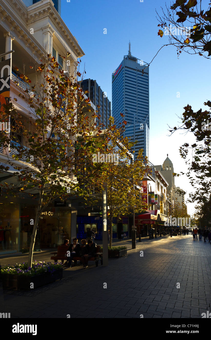 Perth city skyline silhouette hi-res stock photography and images - Alamy