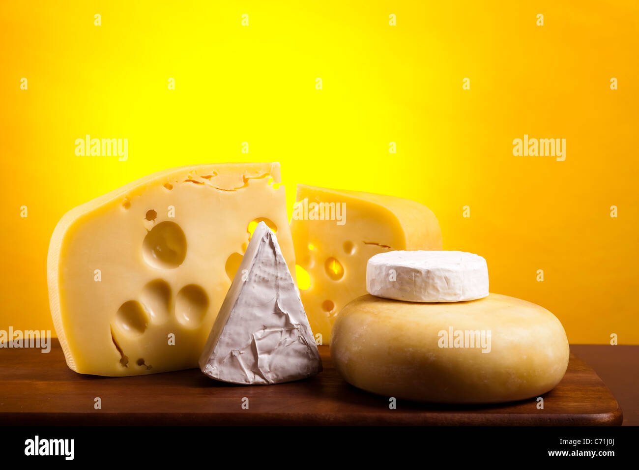 Board of cheese Stock Photo - Alamy