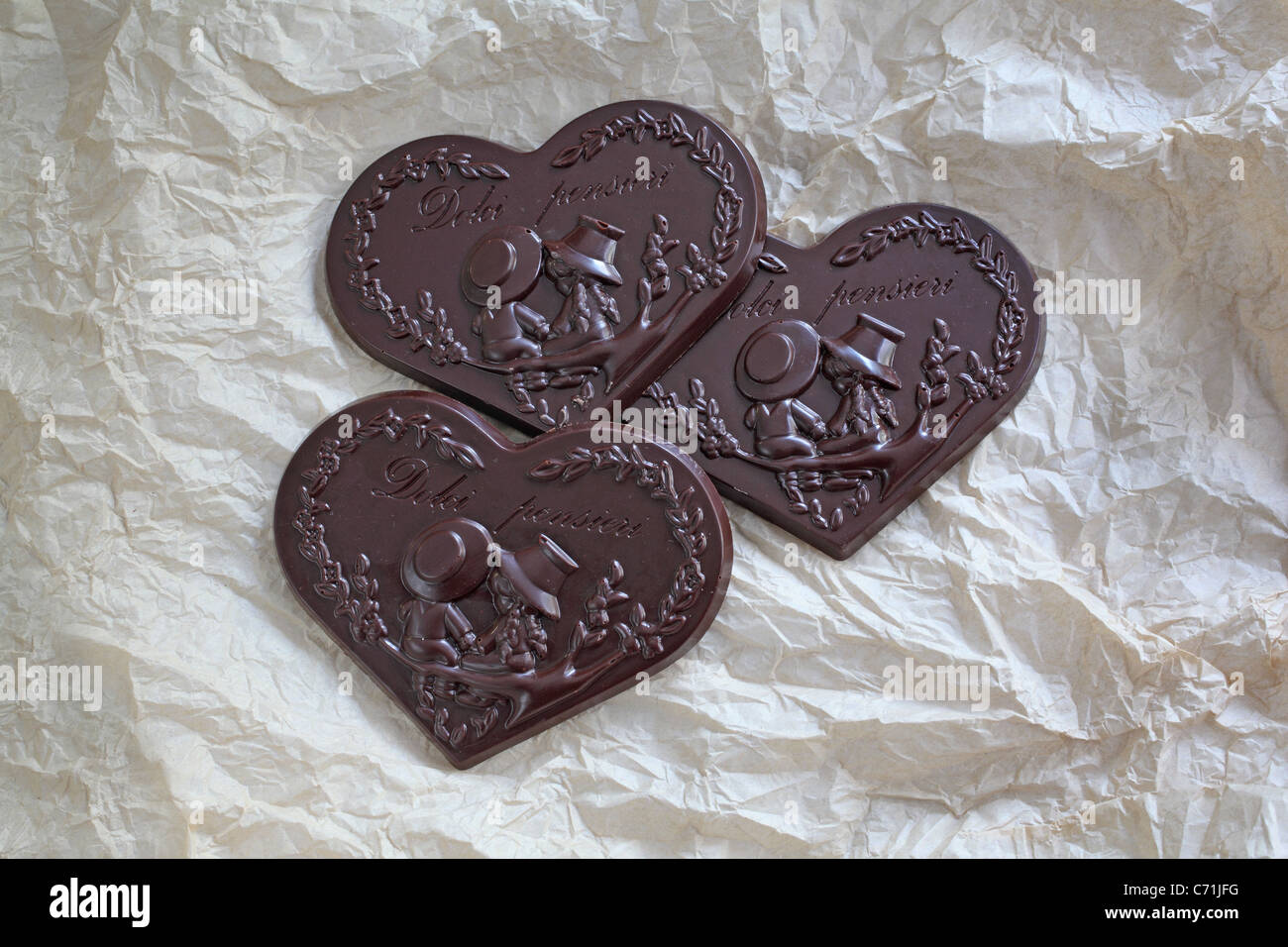 heart chocolate bar Stock Photo - Alamy