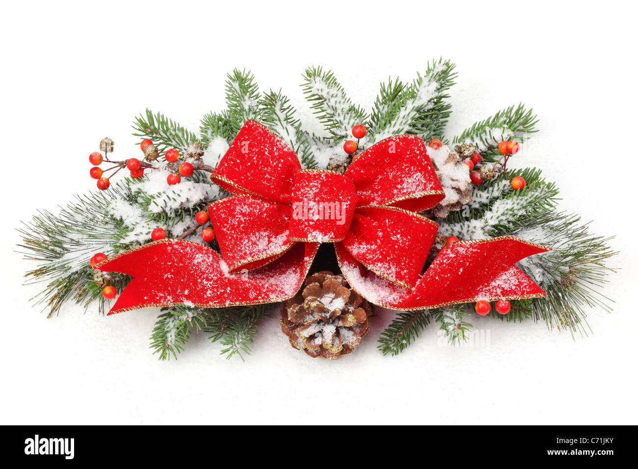 Festive christmas tree snowflakes Cut Out Stock Images & Pictures - Alamy