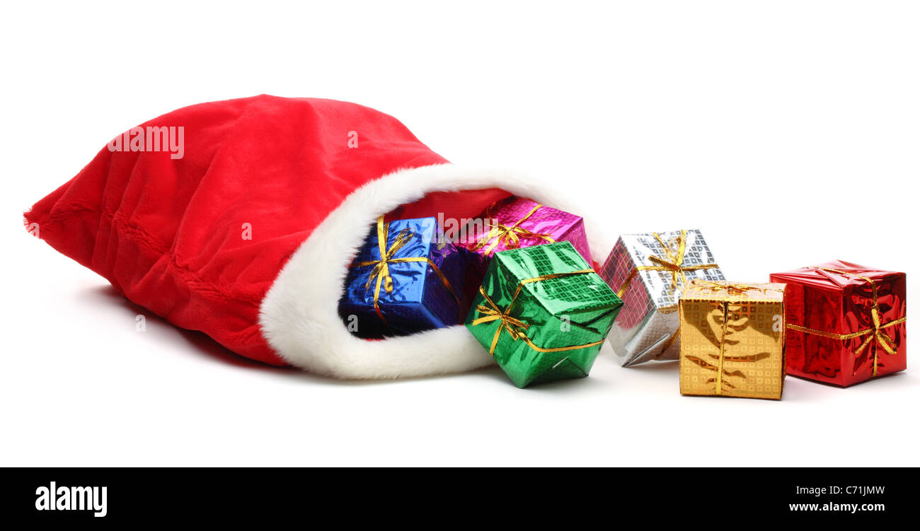 Santa sack bag gifts hi-res stock photography and images - Alamy