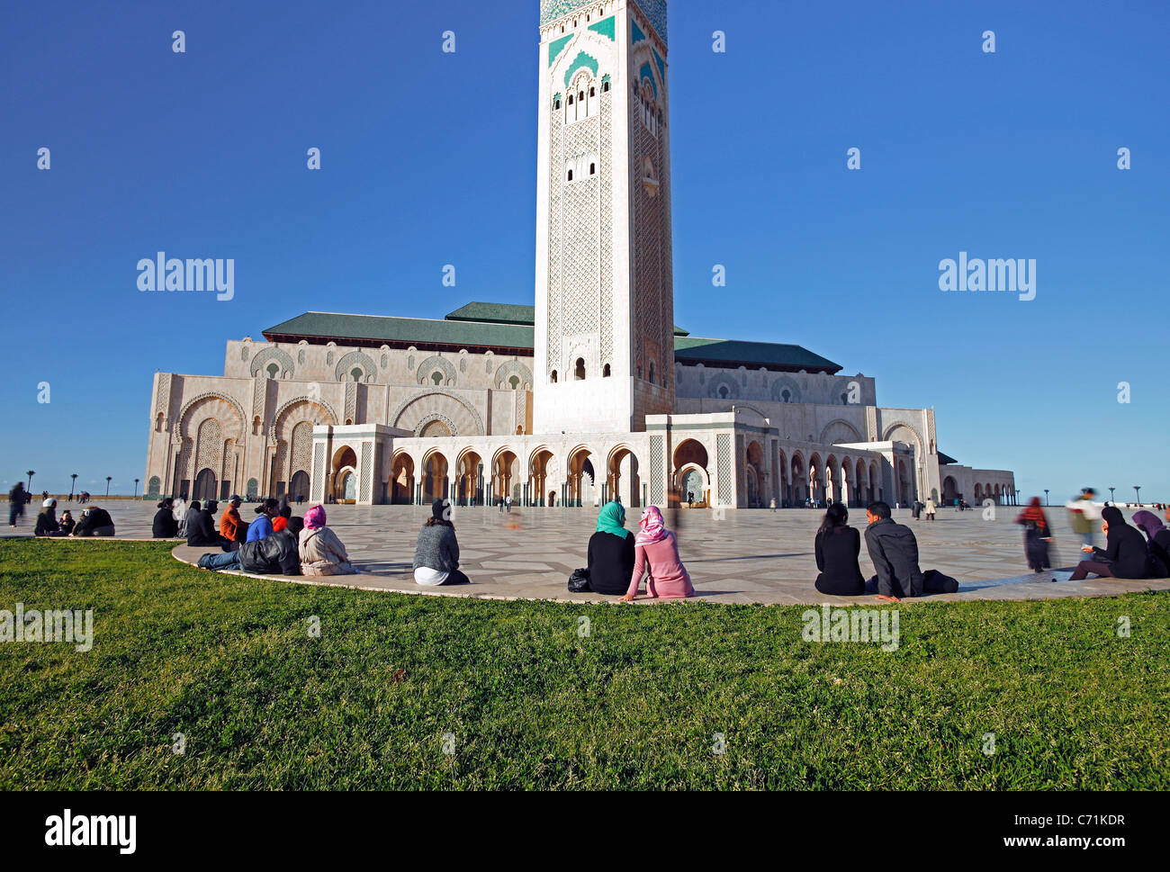 Hassan II Mosque, the third largest mosque in the world, Casablanca ...