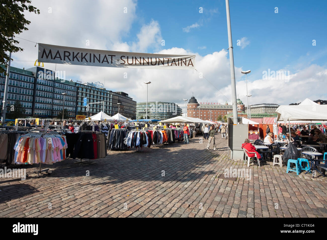Hakaniemi market square Helsinki Finland Stock Photo - Alamy