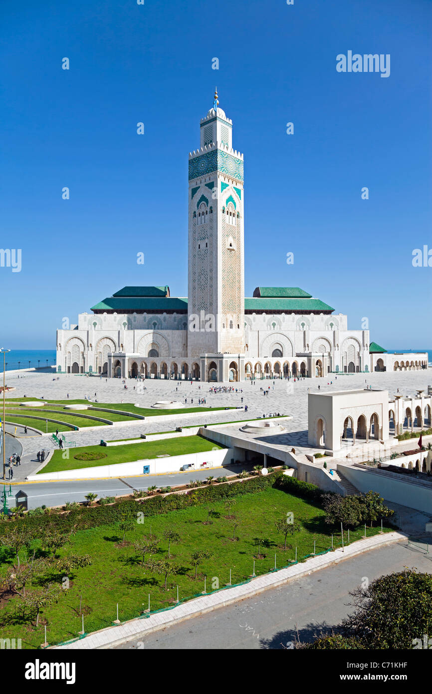 Hassan II Mosque, the third largest mosque in the world, Casablanca ...