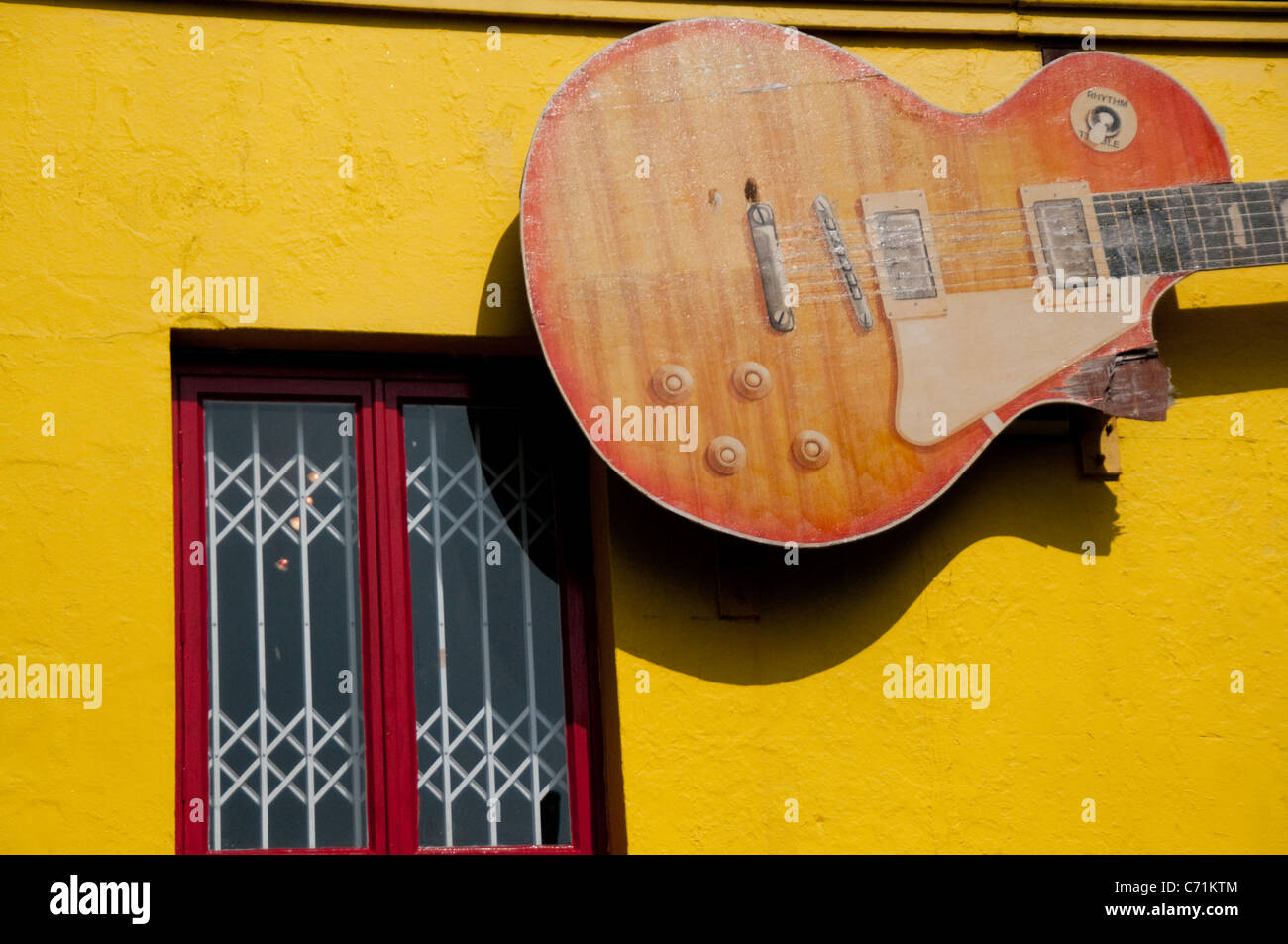 Window and Guitar Stock Photo - Alamy