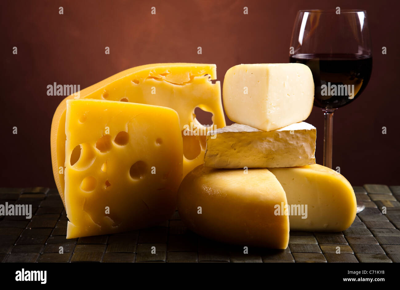 Wine and Cheese still life Stock Photo - Alamy