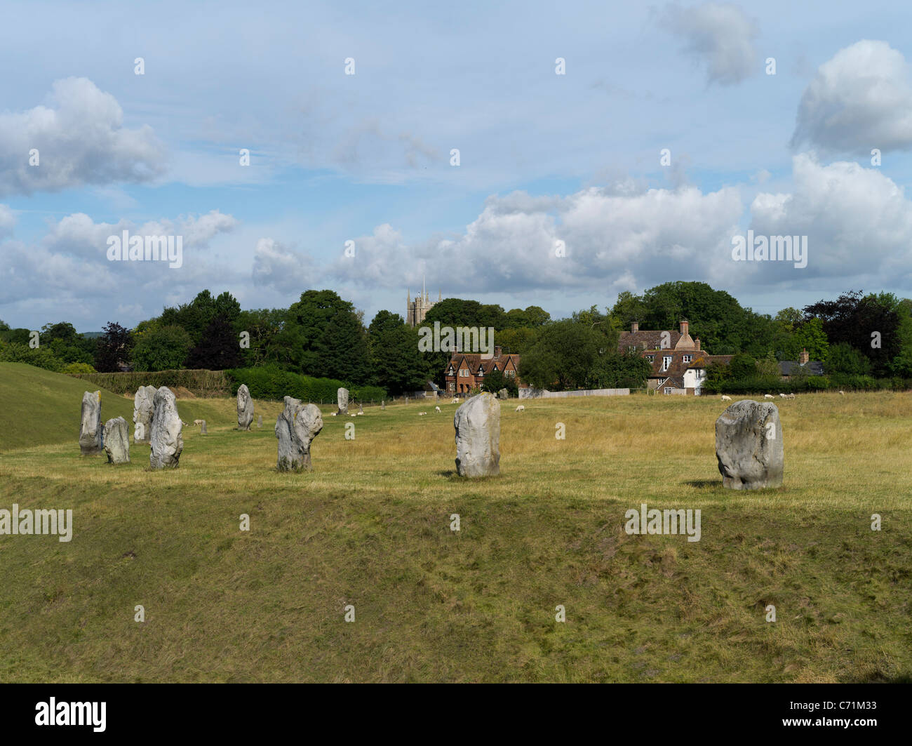 dh Avebury Stone Circle AVEBURY WILTSHIRE Megalithic standing stones ...