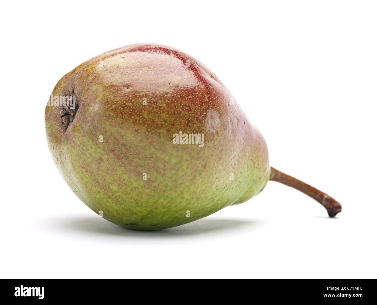 Ripe pear fruit closeup isolated on white background Stock Photo - Alamy