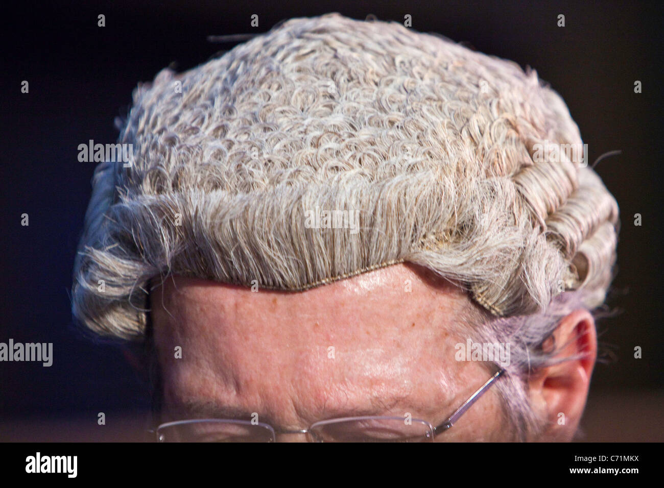 Wig barrister hi-res stock photography and images - Alamy