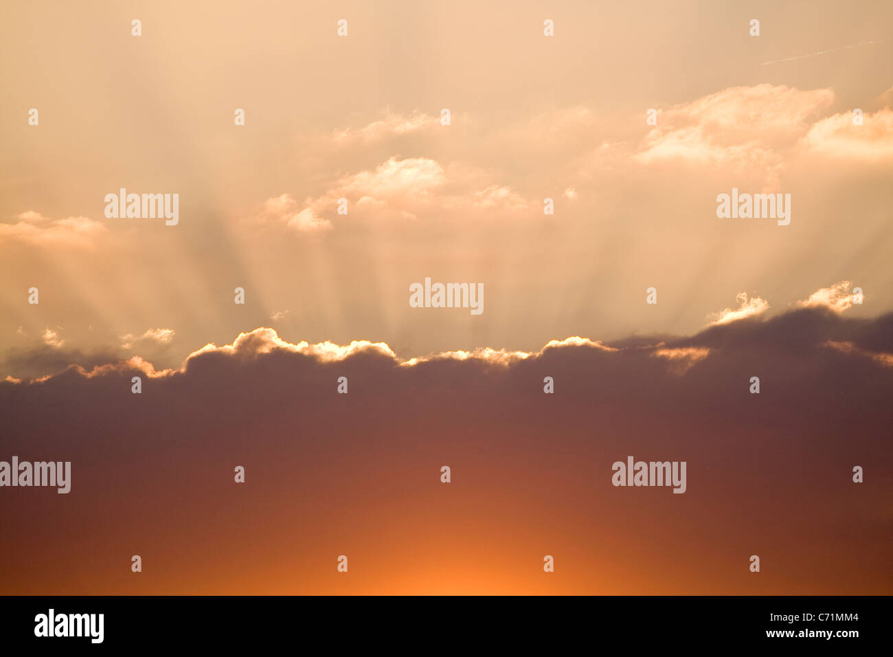 Light rays of the setting sun hi-res stock photography and images - Alamy