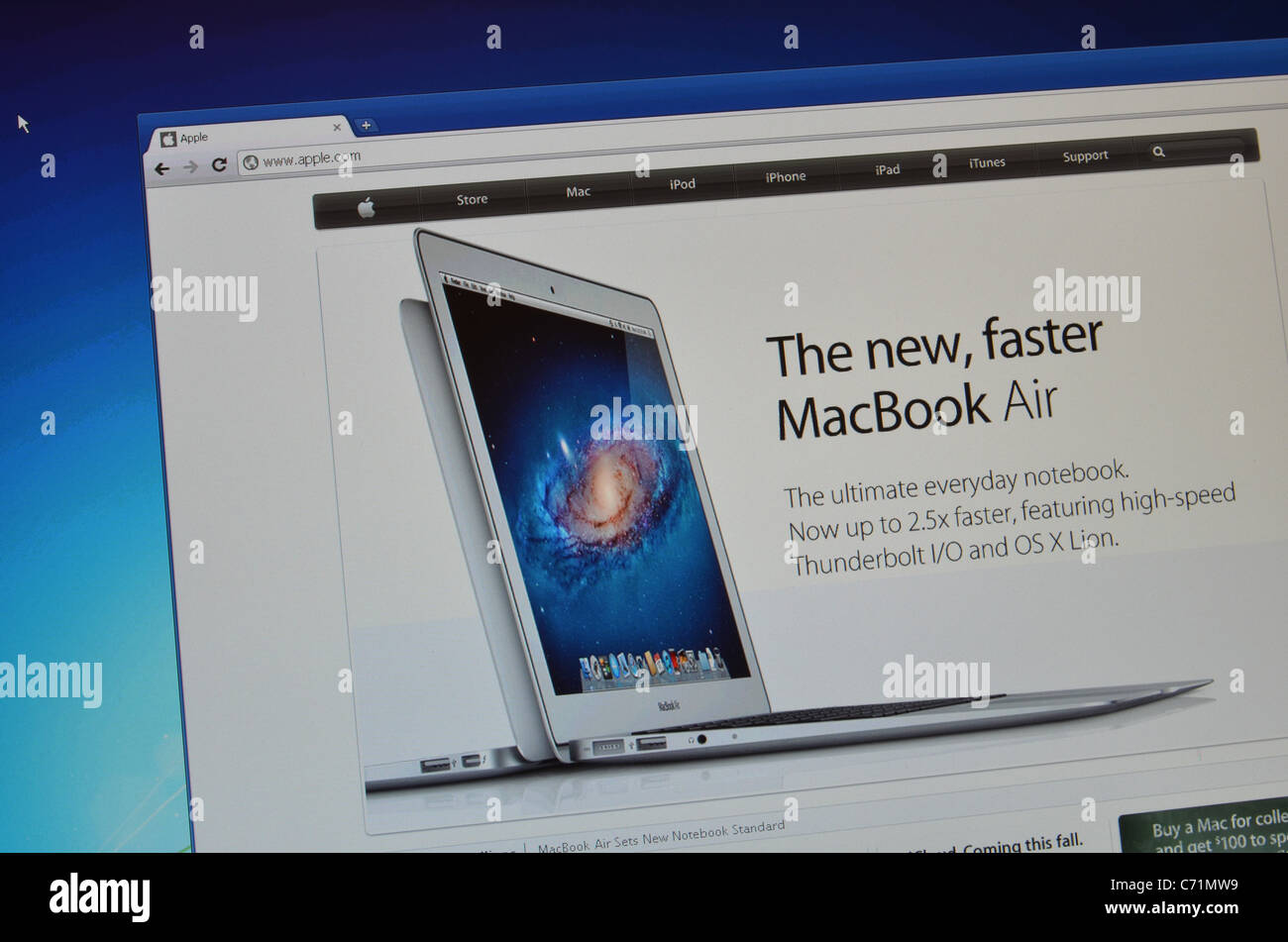 Apple Macbook screenshot Stock Photo - Alamy