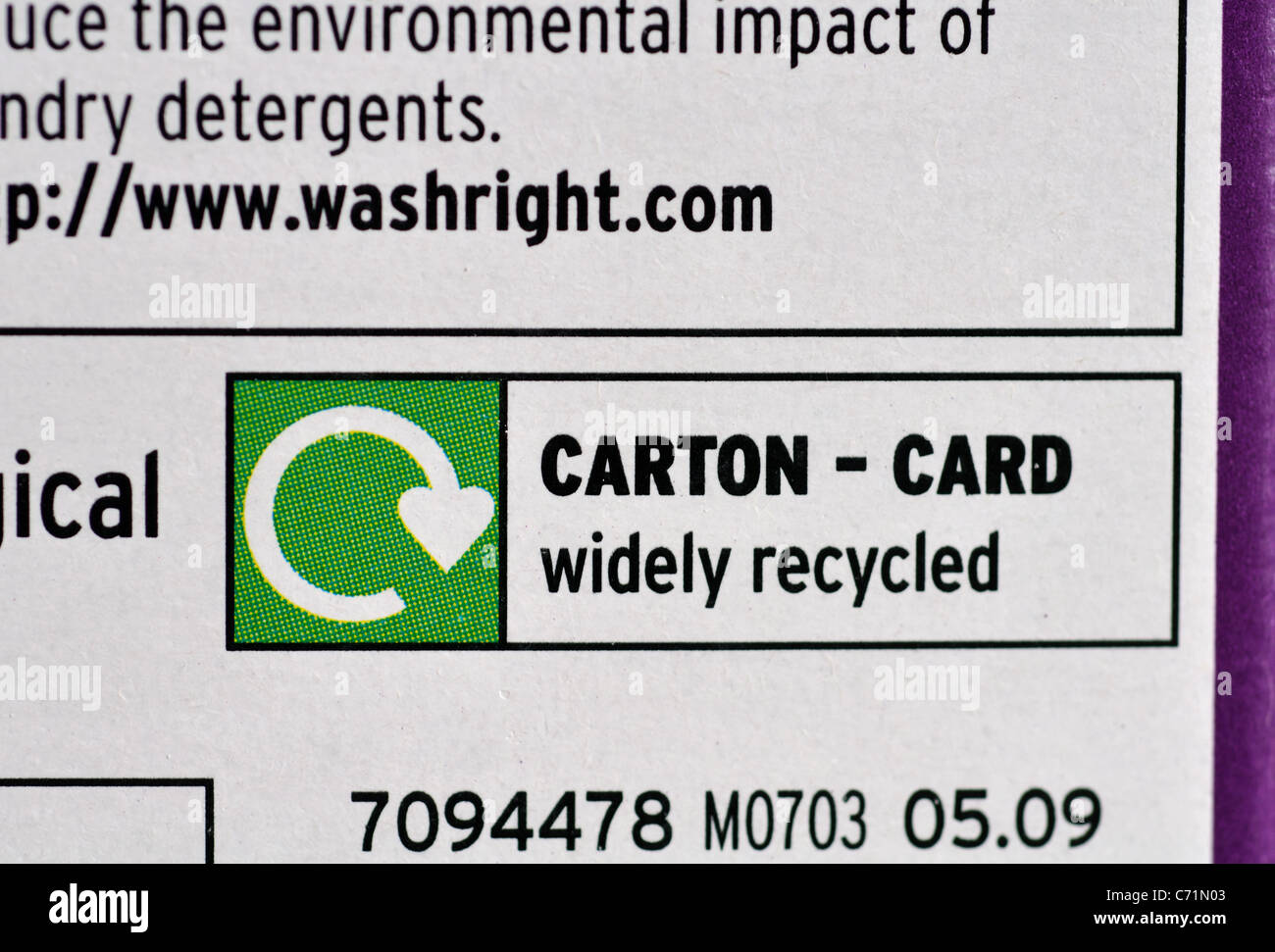 Packaging recycling symbols hi-res stock photography and images - Alamy