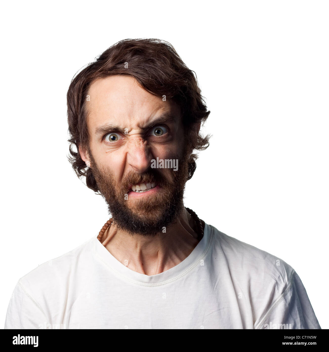 Furious young man screams at camera Stock Photo - Alamy