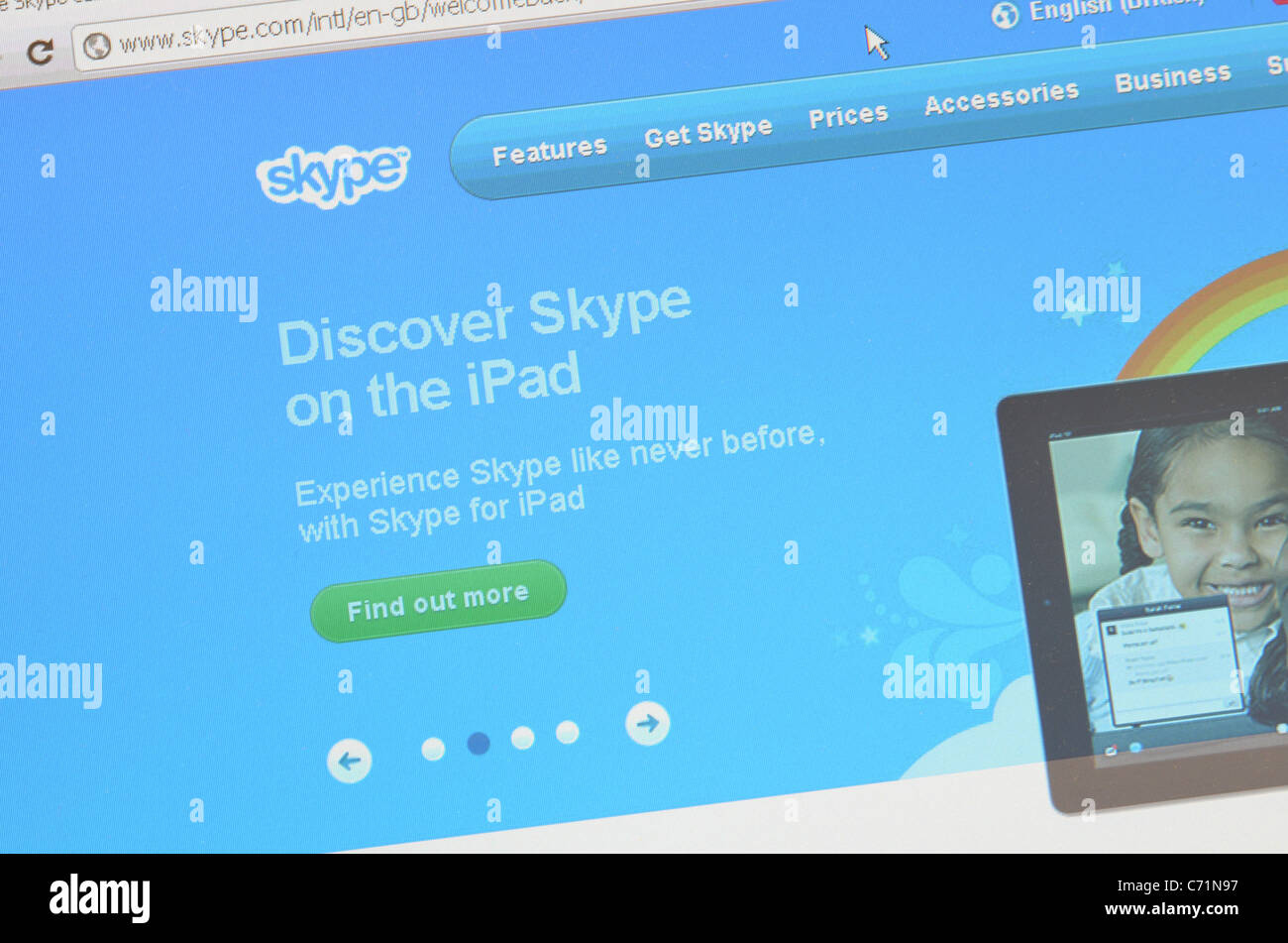 Skype screen hi-res stock photography and images - Alamy