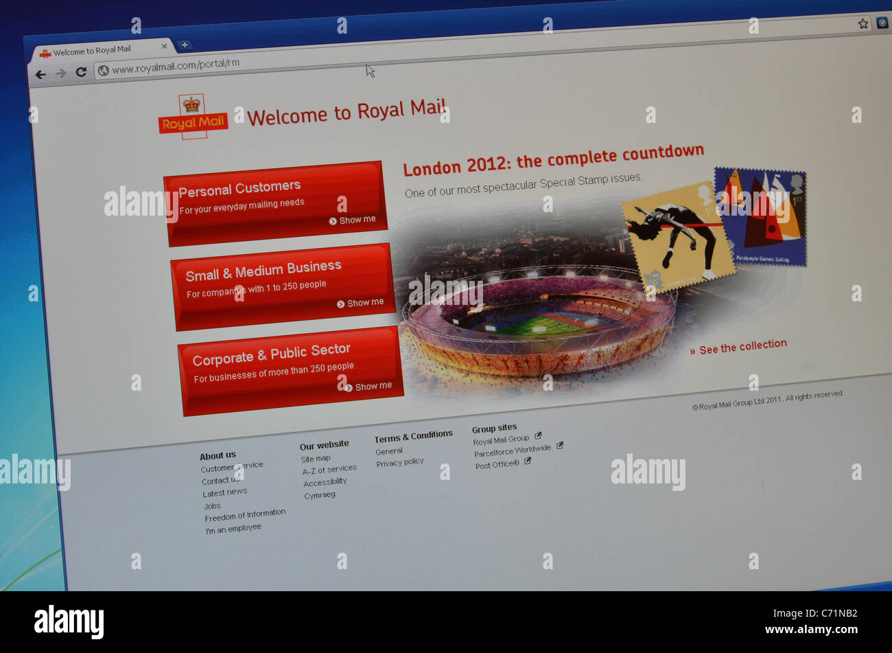 Royal mail website hi-res stock photography and images - Alamy