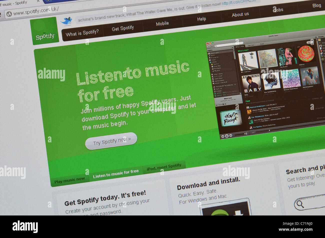 Screenshot spotify logo hi-res stock photography and images - Alamy