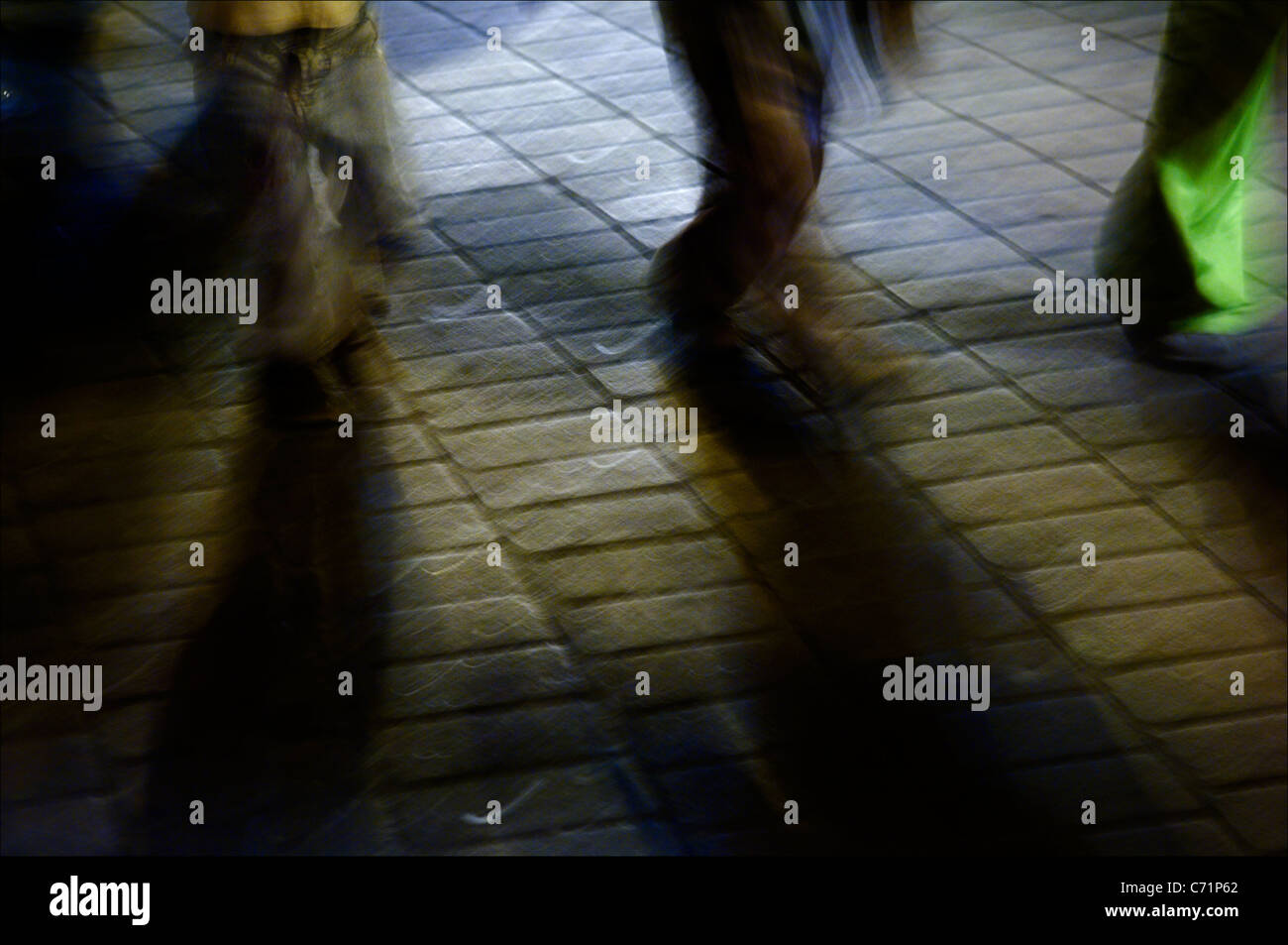 Walk night feet hi-res stock photography and images - Alamy