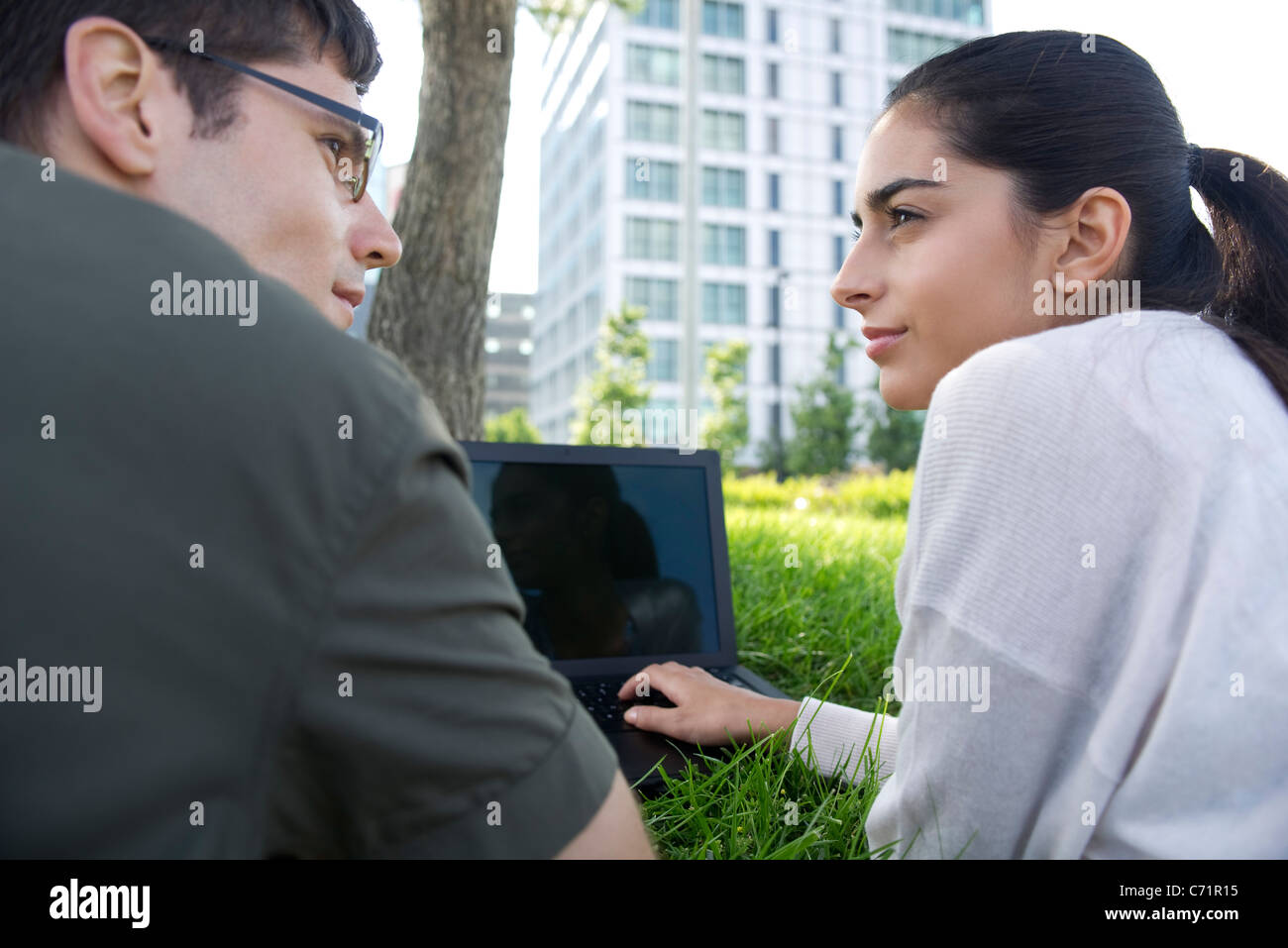 Two computer facing each other hi-res stock photography and images - Alamy