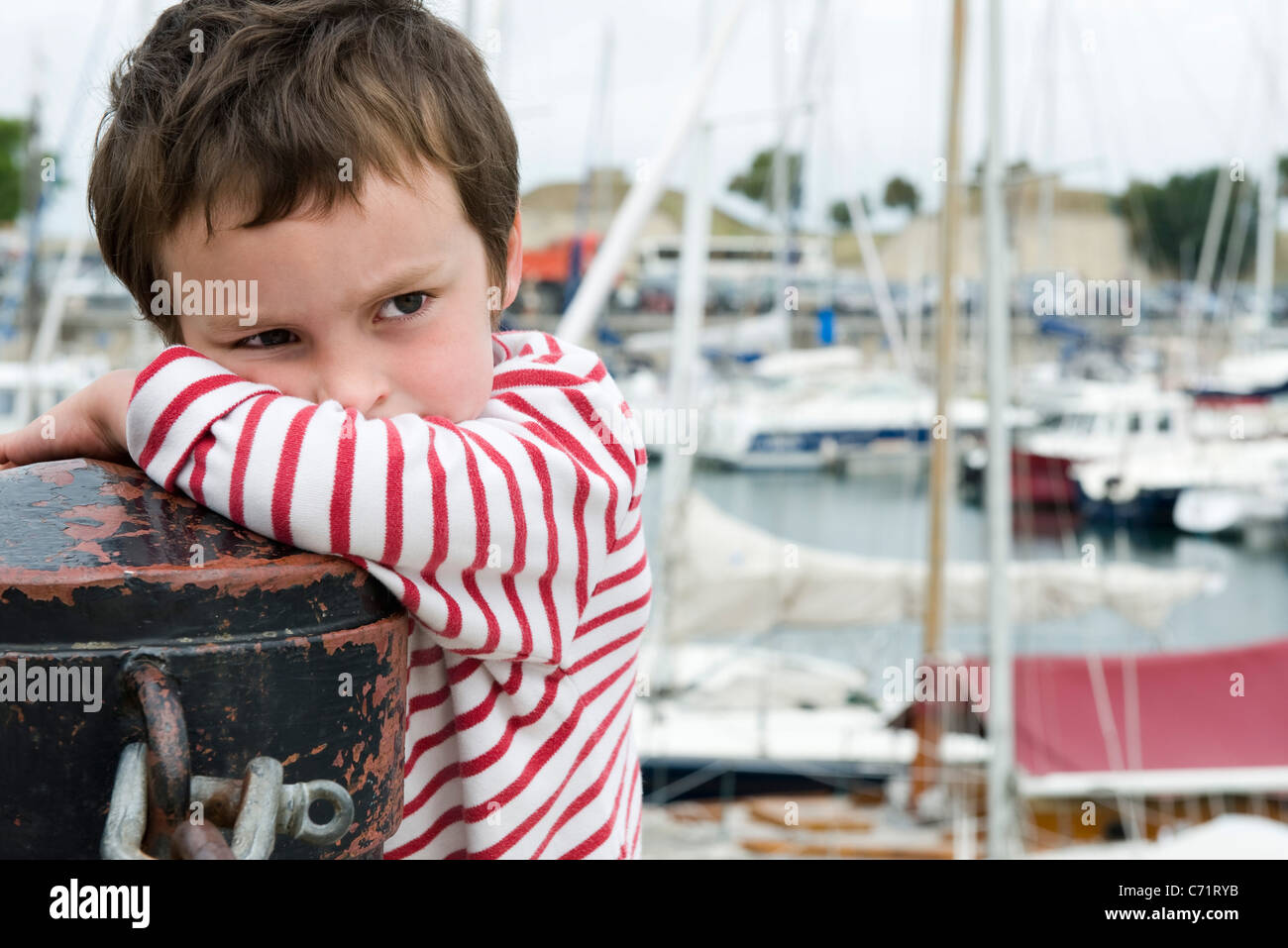 Little boy sulking, portrait Stock Photo - Alamy