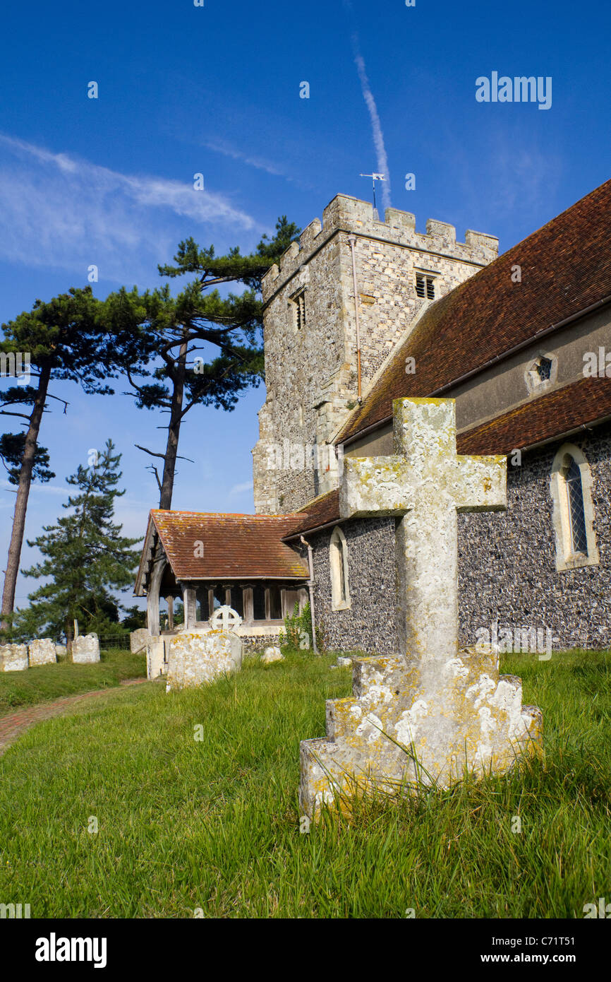 St Andrews Church Beddingham East Sussex UK Stock Photo - Alamy