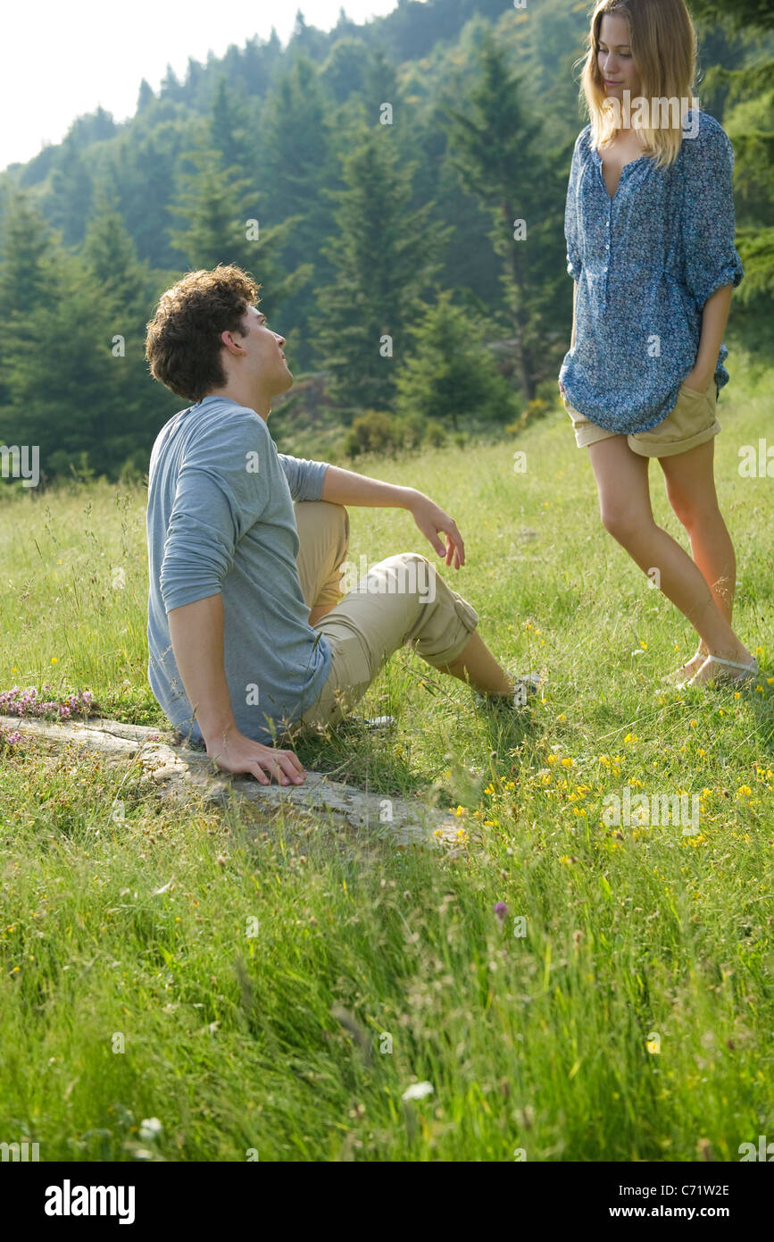 Couple in nature Stock Photo - Alamy