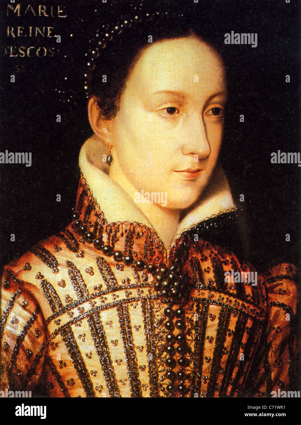 MARY, QUEEN OF SCOTS (1542-1587) queen regnant of Scotland and queen ...