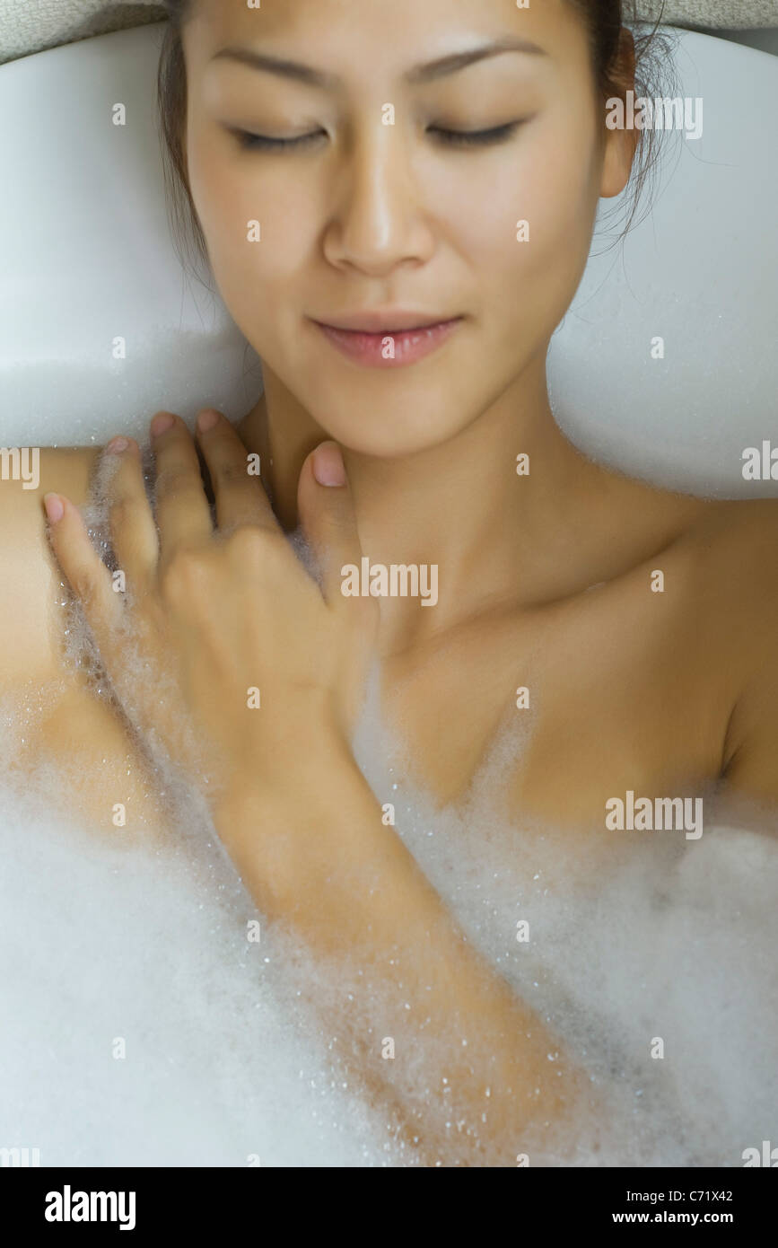 Taking bubble bath High Resolution Stock Photography and Images - Alamy