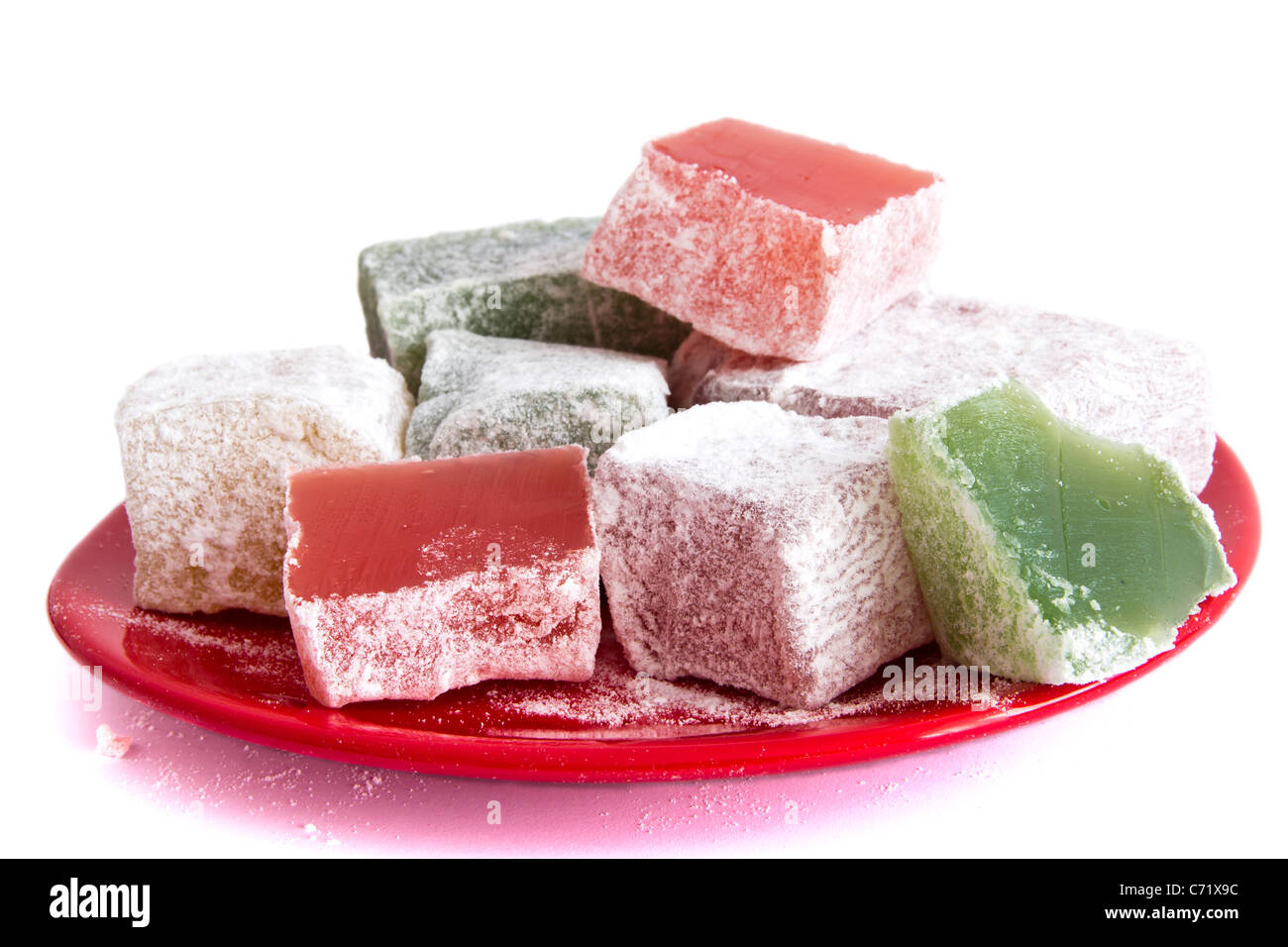 Red and white sugar candy hi-res stock photography and images - Alamy