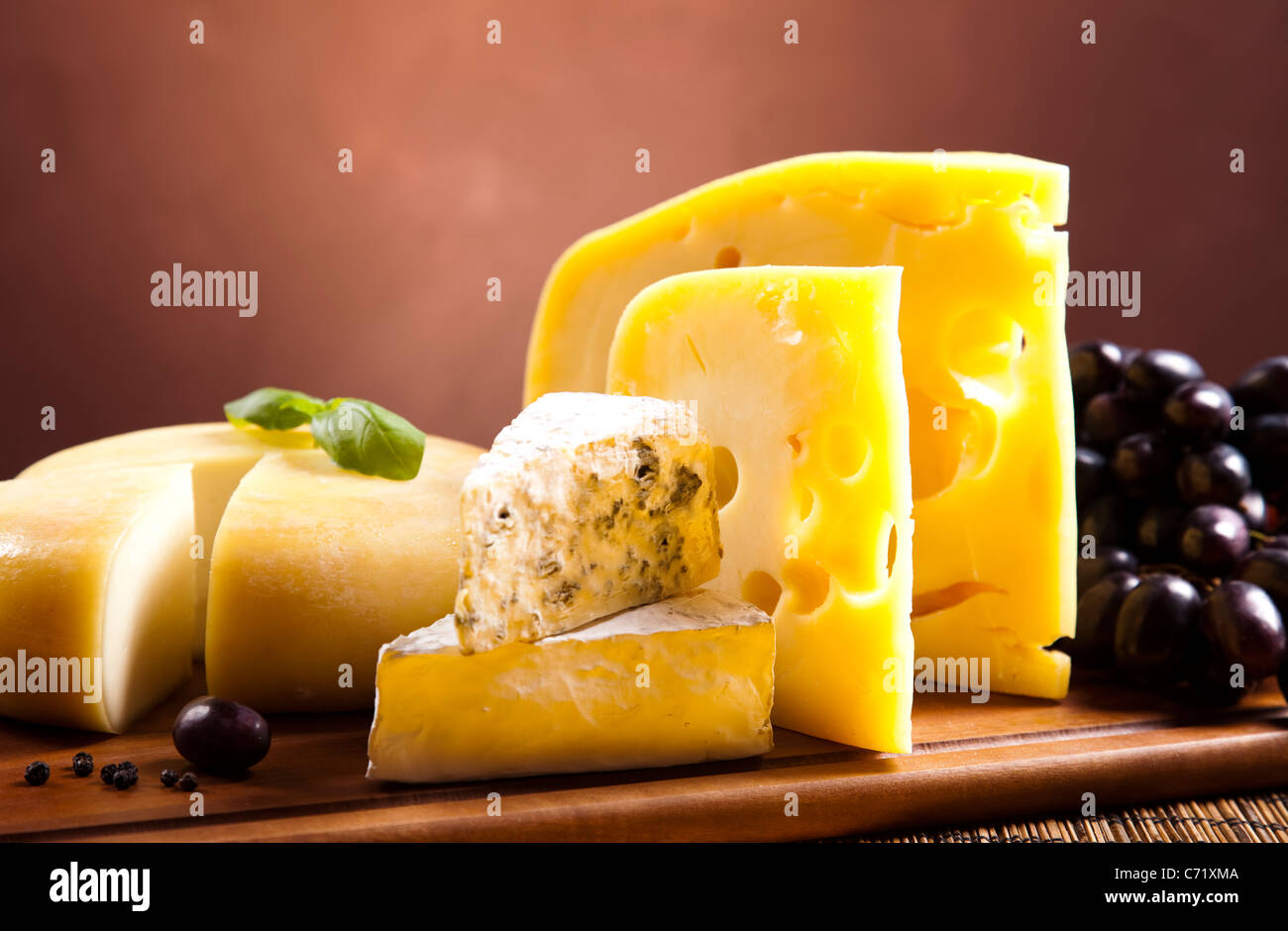Still-life with cheese Stock Photo - Alamy
