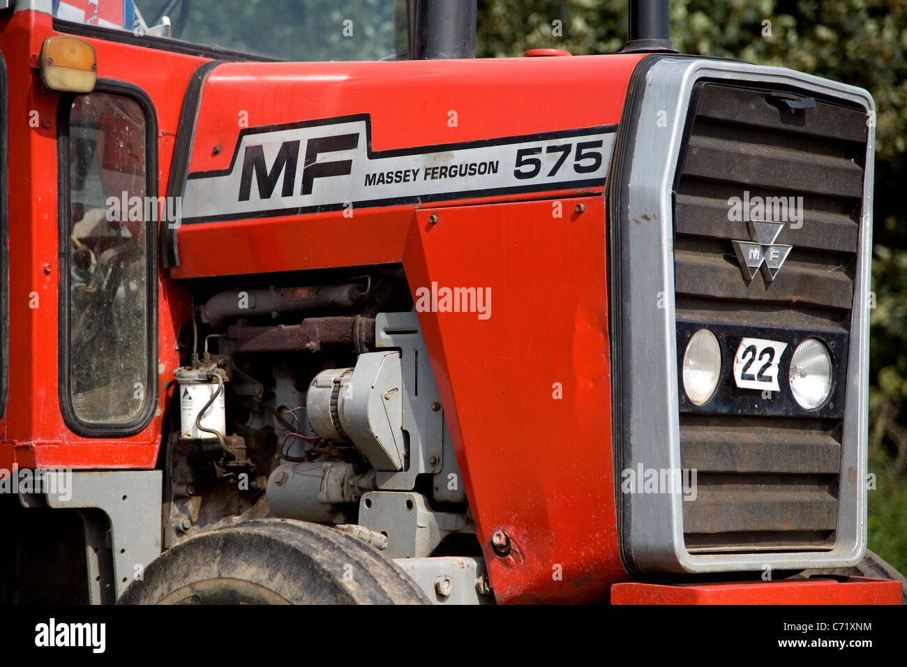 Massey Ferguson 575 2WD tractor seen here in Norfolk Stock Photo - Alamy