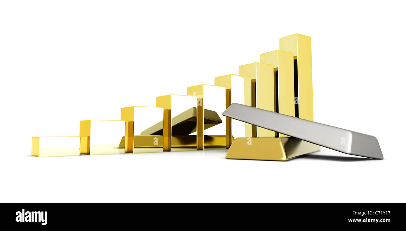 Rising value of precious metals Stock Photo - Alamy