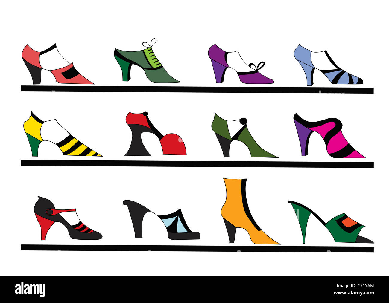 Shop window in old Cut Out Stock Images & Pictures - Alamy