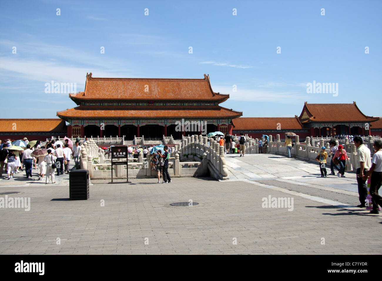 Five Bridges at the First Courtyard, Forbidden City, Beijing, China ...