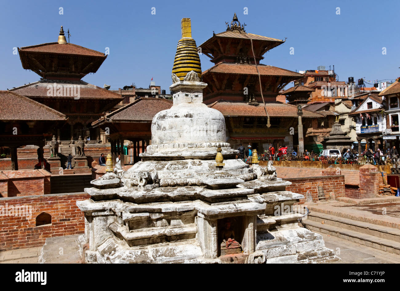 Buddhist stupa in Durbar Square, Patan, Nepal Stock Photo - Alamy